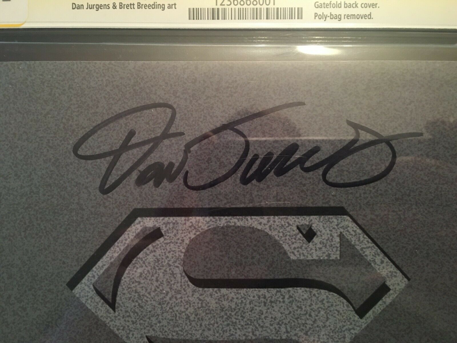 Superman # 75 CGC Graded 9.4 DC Comic Book SIGNED Dan Jurgens Poly Bag ...