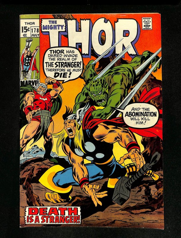 Thor #178 1st John Buscema Art on Thor! Abomination! | Full Runs & Sets, Marvel, Thor, Superhero ...