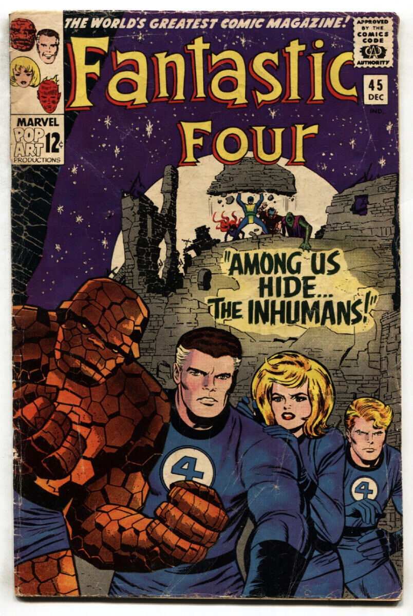 Fantastic Four #45 1965-First Inhumans- Comic Book VG | Comic Books ...