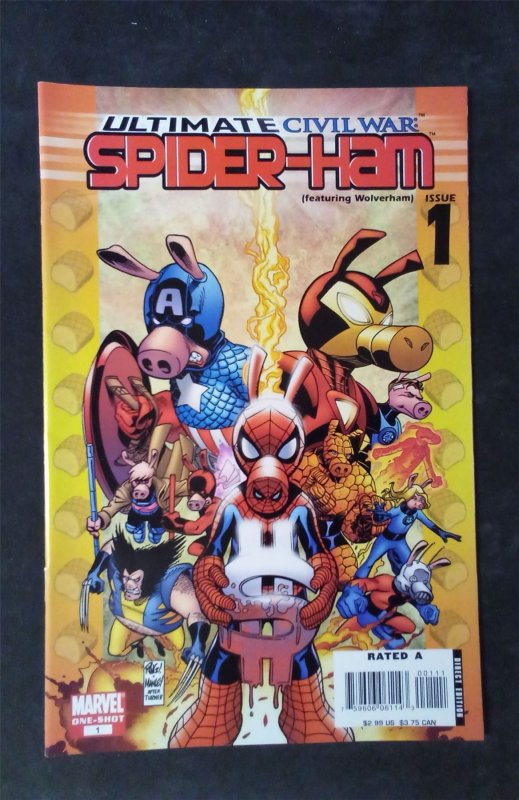 Ultimate Civil War: Spider-Ham 2007 marvel Comic Book | Comic Books ...