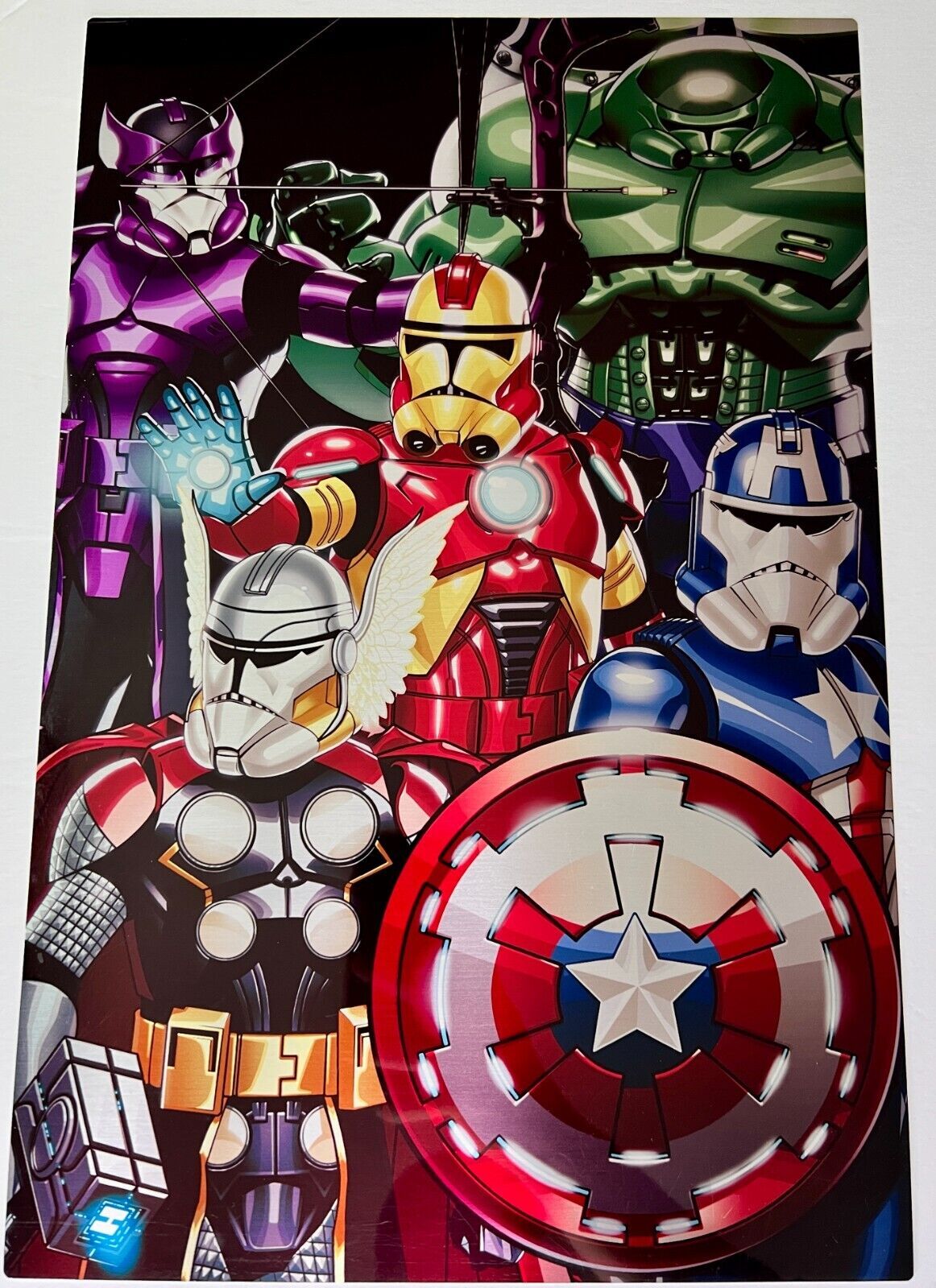 Stormtroopers Avengers 11x17 metal art print Star Wars Marvel Disney ...