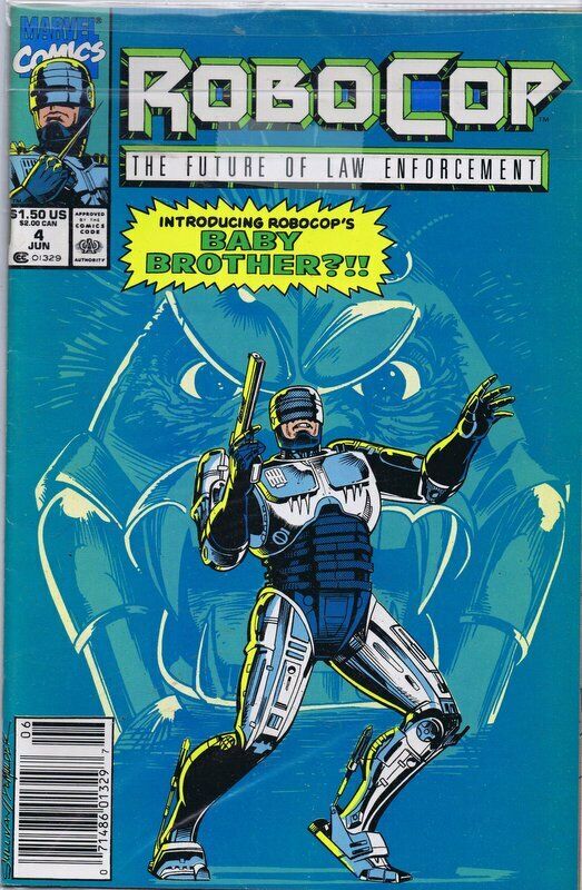 Robocop #4 ORIGINAL Vintage 1990 Marvel Comics Newsstand | Comic Books ...