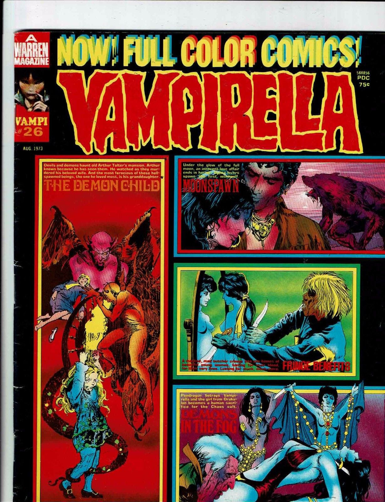 Vampirella # 26 FN Comic Book Warren Magazine Vampire Monster Horror ...