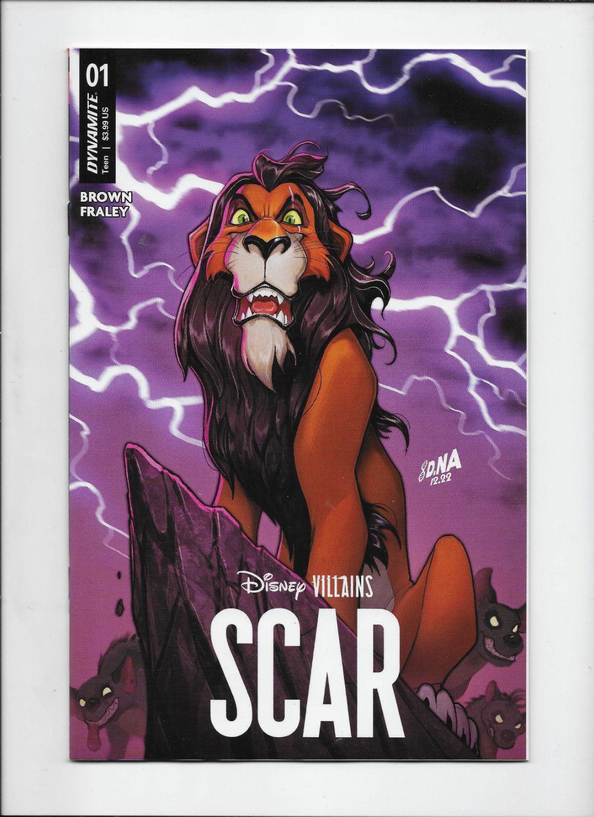 Disney Villains Scar #1 1:10 Dynamite 2023 David Nakayama Incentive ...