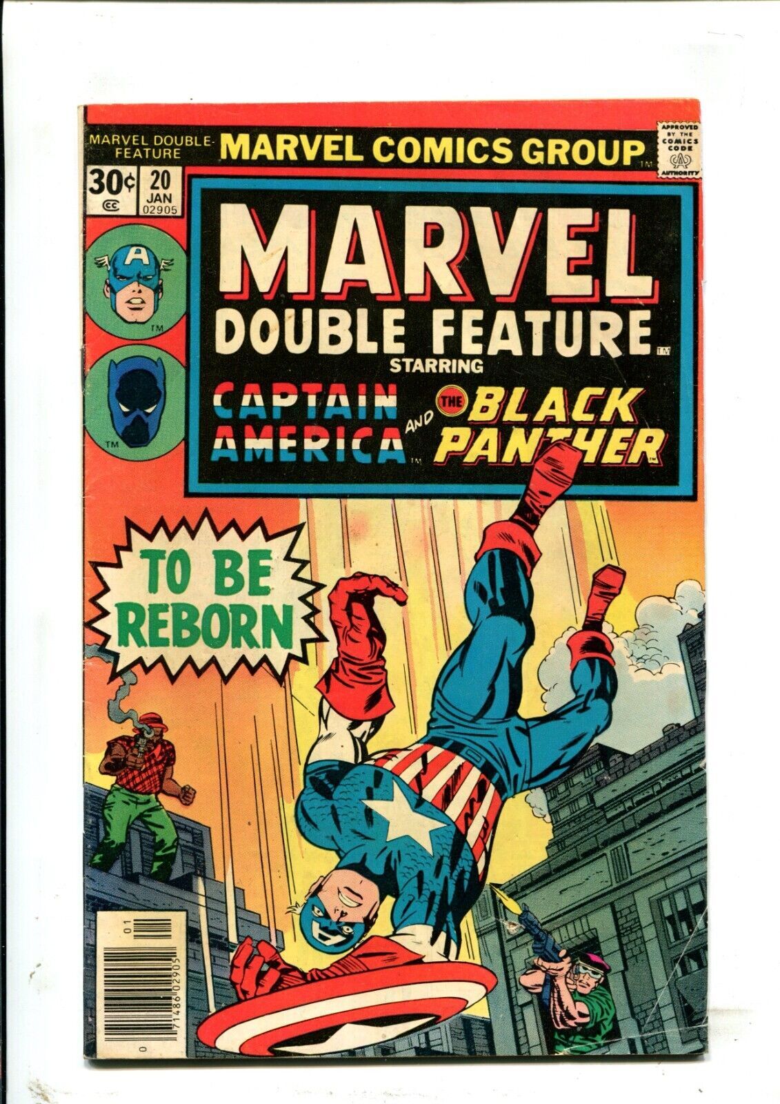 Marvel Double Feature #20 - Newsstand / To Be Reborn! (3.5) 1976 | Comic Books - Bronze Age ...