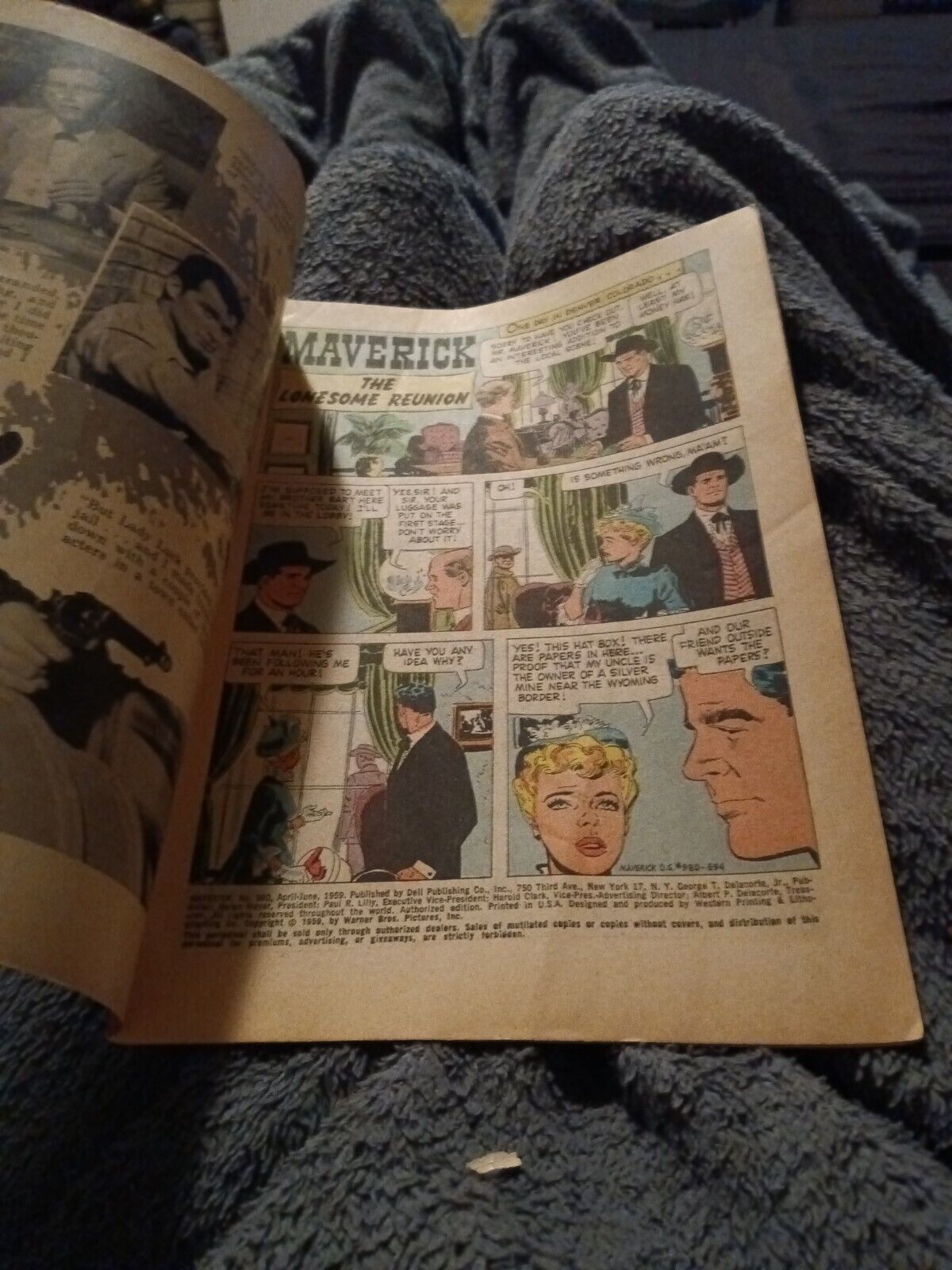 Maverick #980 Four Color - James Garner and Jack Kelly photo cover ...