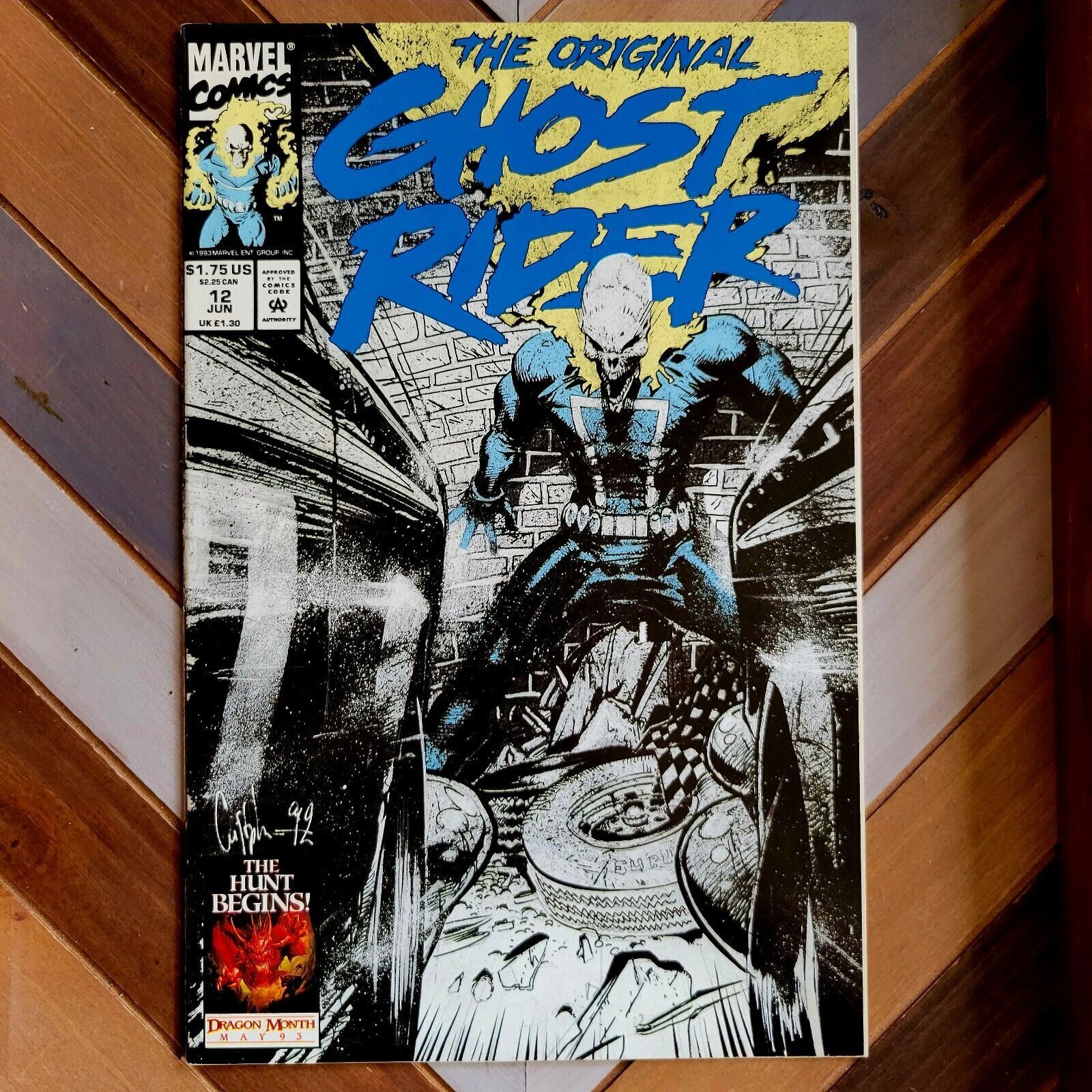 Original GHOST RIDER (Blaze) #12 NM- (Marvel 1993) Demolition Derby ...