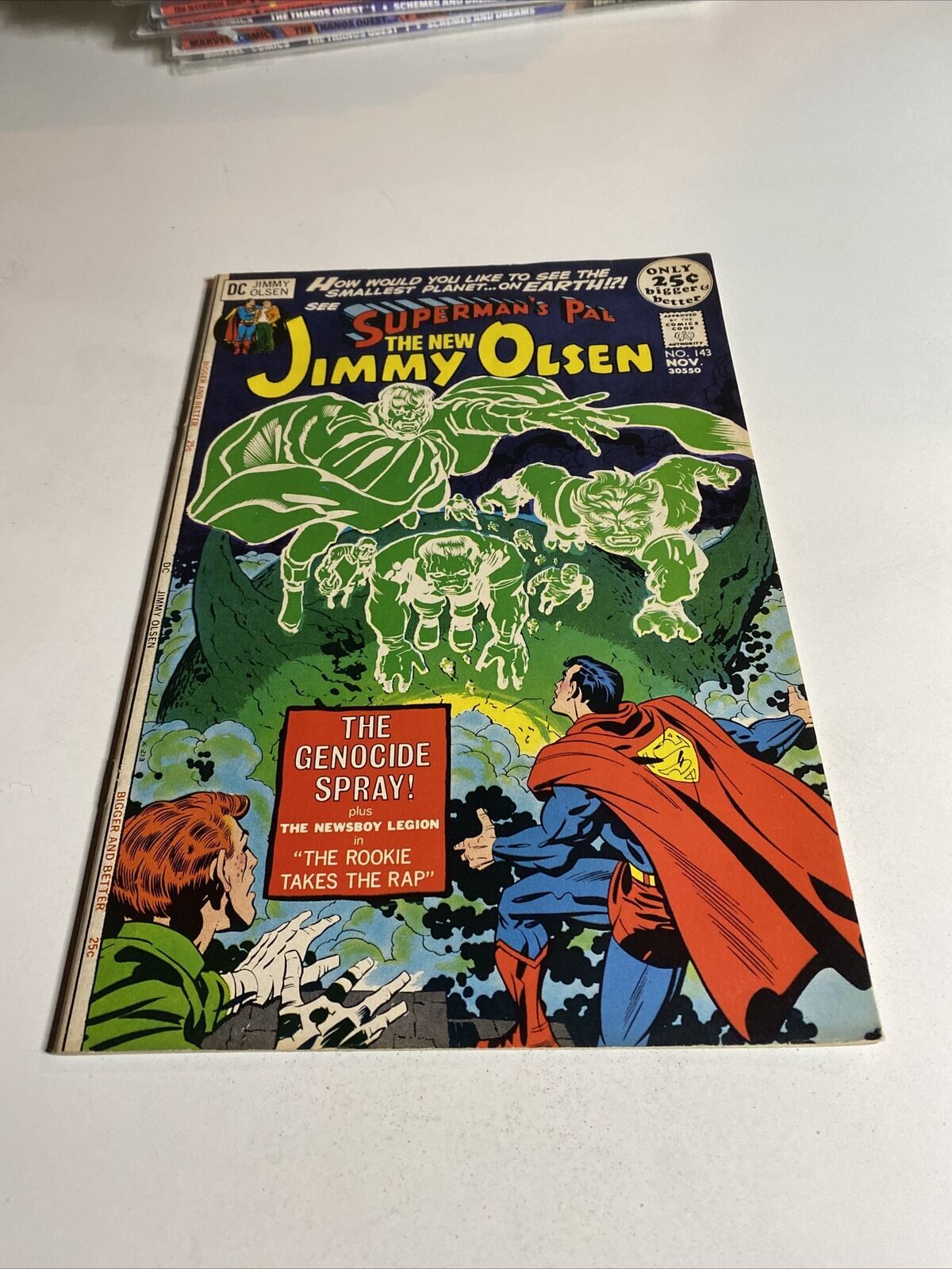 Superman's Pal JIMMY OLSEN #143 in VF-a DC comic JACK KIRBY & Newsboy ...