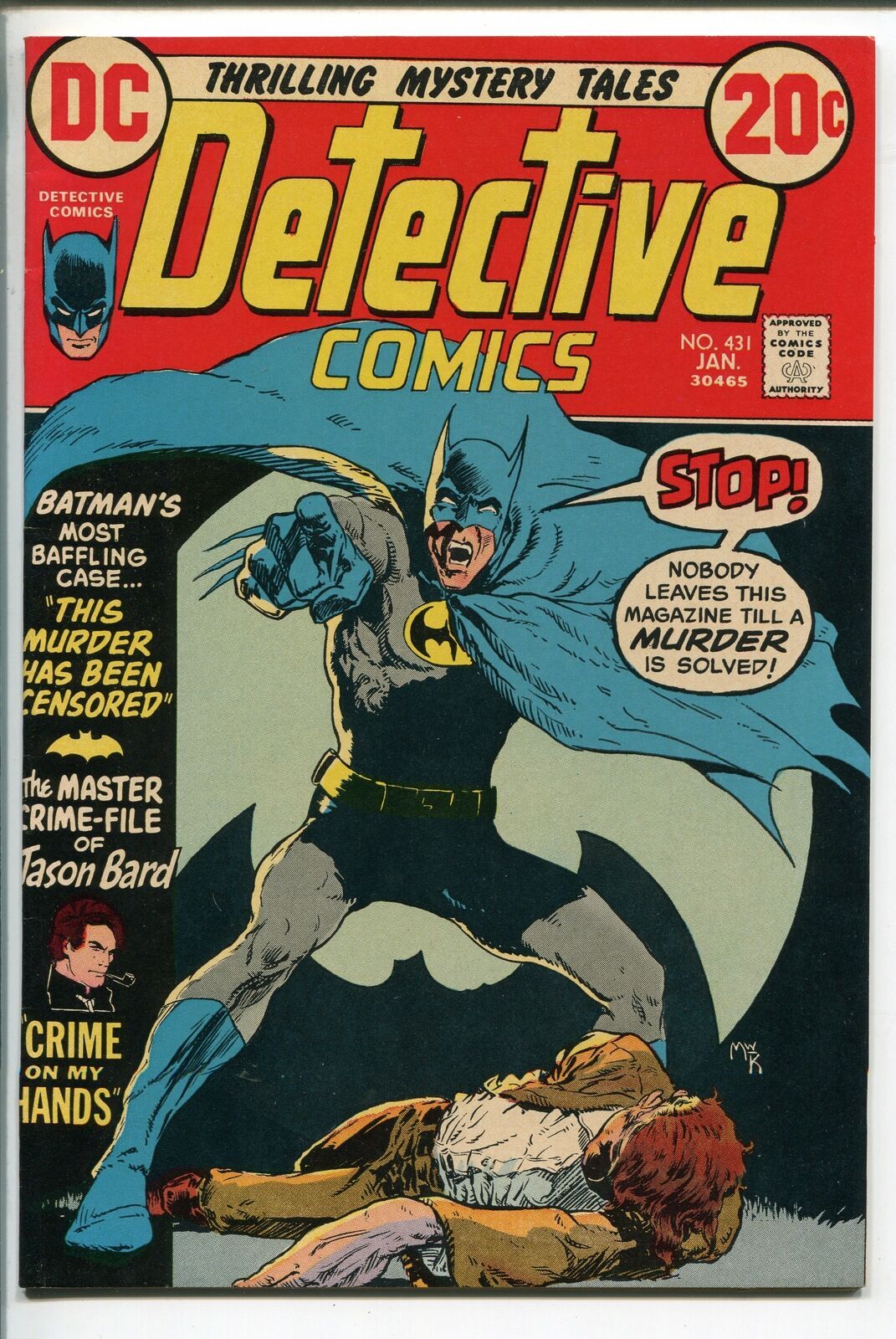 Detective #431 1973-Dc-Batman-Mike Faluta-Vf+ | Comic Books - Bronze ...