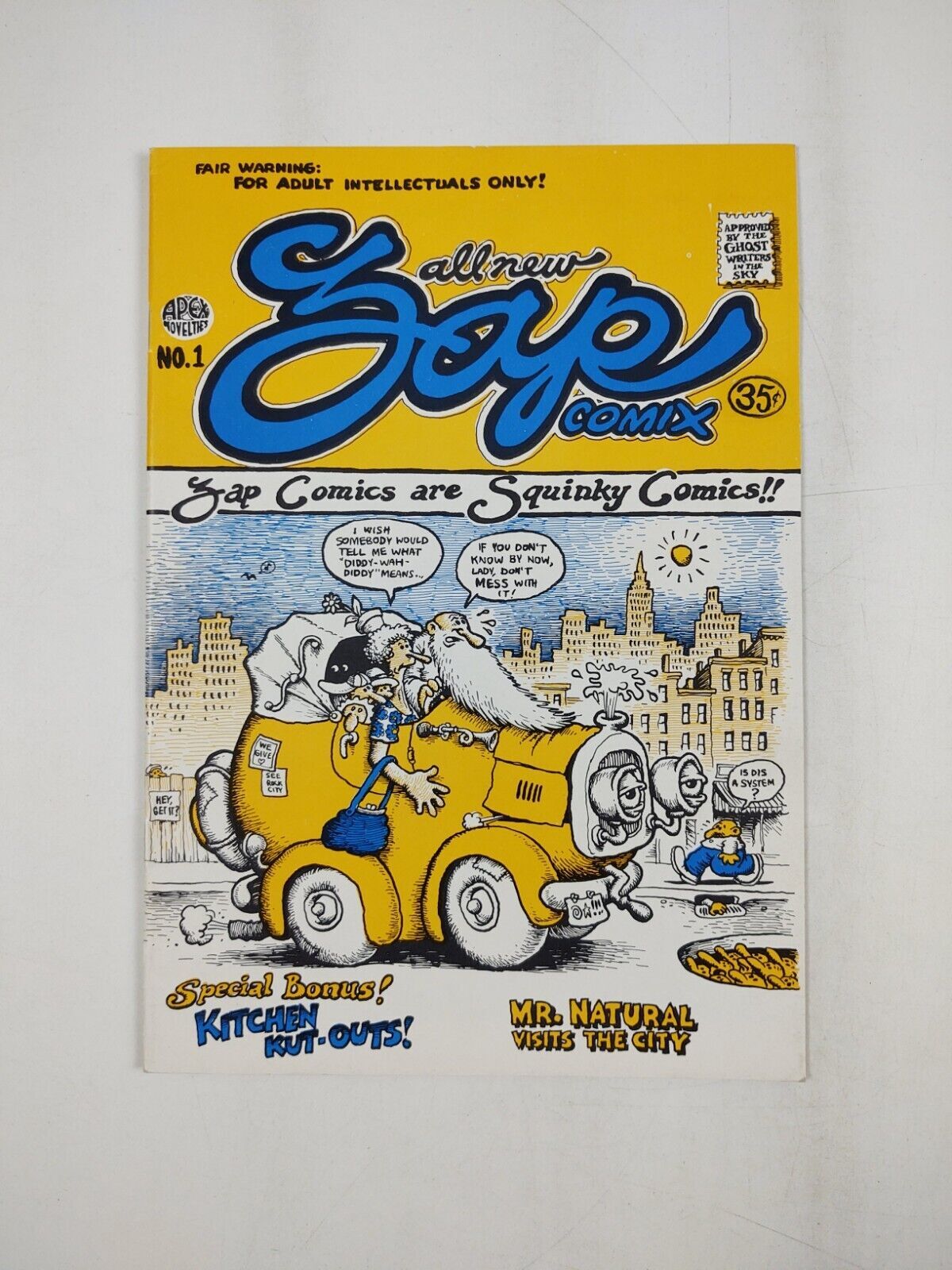 Zap Comix #1 FN (3rd) print - robert crumb - apex underground comix ...
