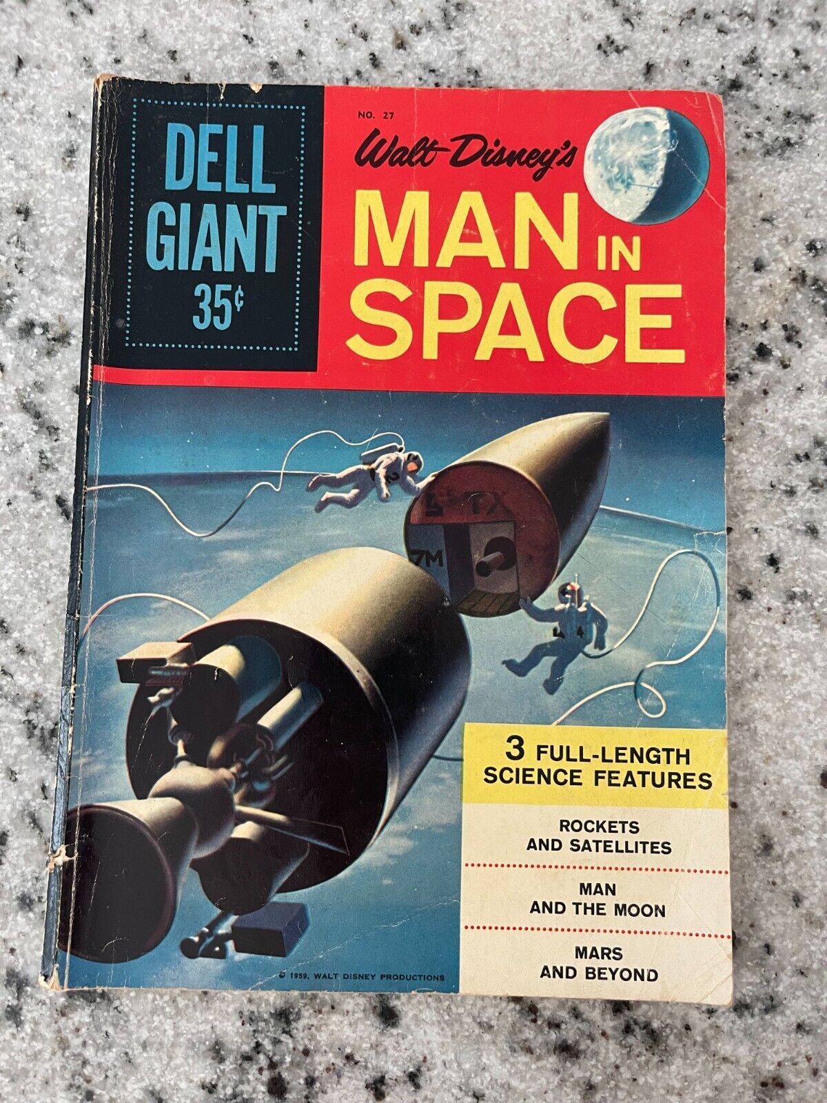 Dell Giant # 27 FN Walt Disney's Man In Space Silver Age Comic Book ...