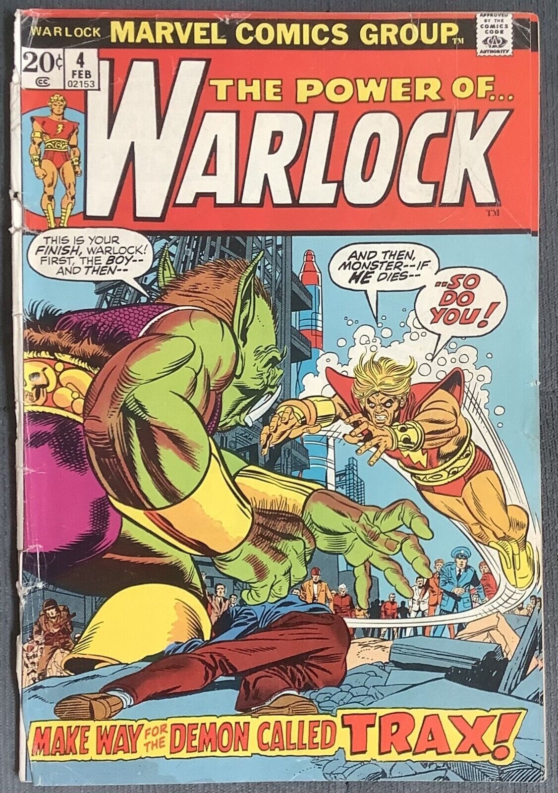 Warlock #4 (1973, Marvel) Low Grade. Double Cover! | Comic Books ...