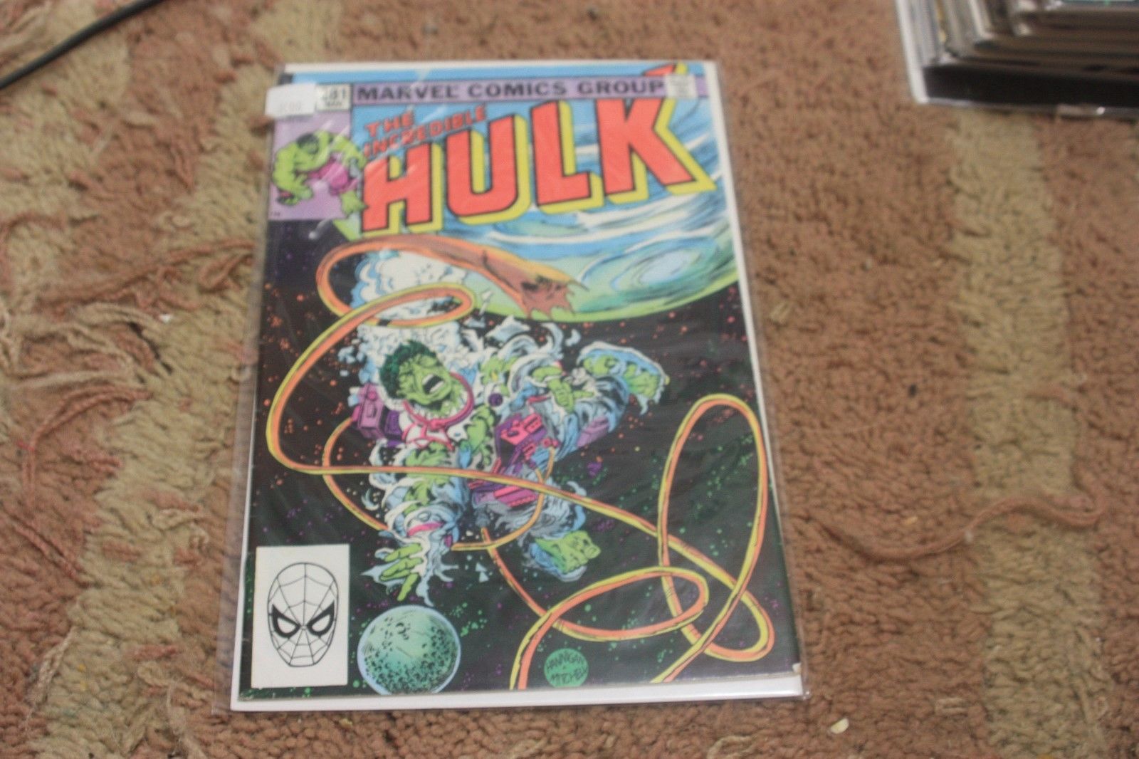 Incredible Hulk comic # 281 1983, Marvel leader rick jones in space+ ...