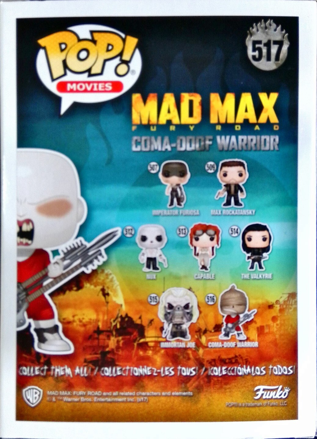 Funko Pop! Movies~Mad Max Fury Road Coma-Doof Warrior #517 Target ...