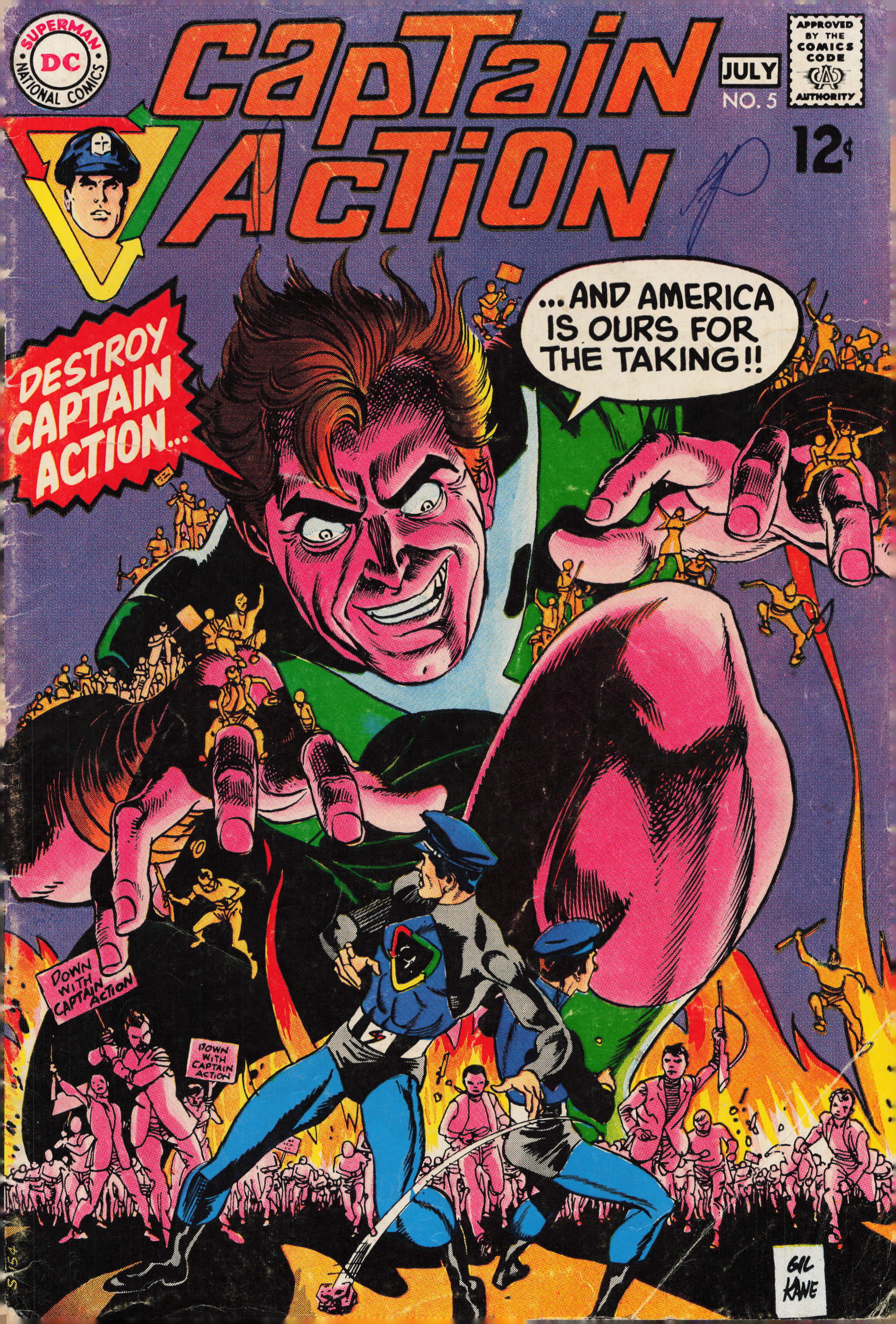 Captain Action #5 (1969) Captain Action | Comic Books - Silver Age, DC ...