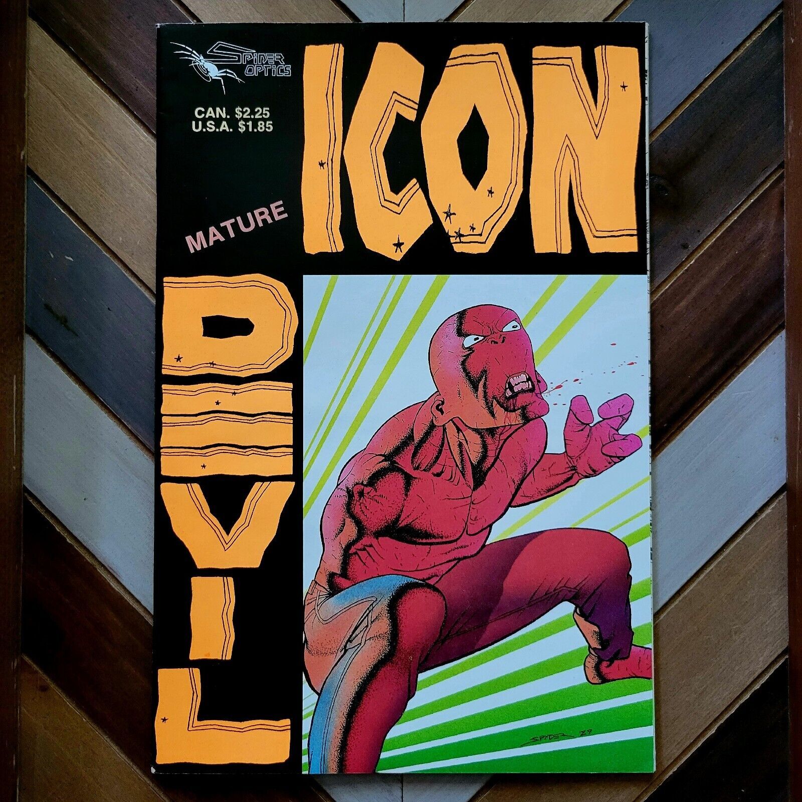 ICON DEVIL #1 (SPIDER OPTICS 1989) Premiere Issue / Mini-Series / NEIL ...