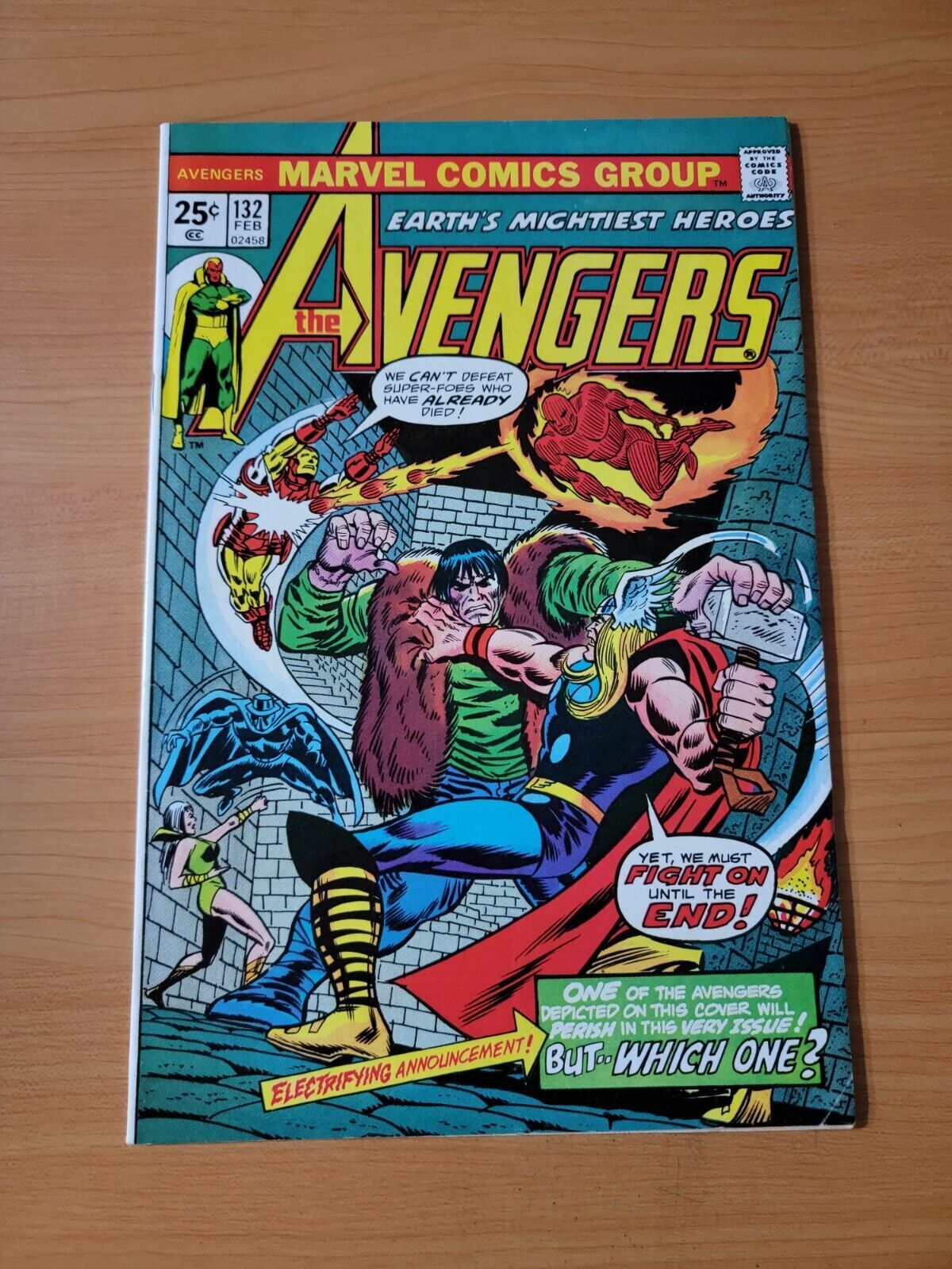 The Avengers #132 ~ NEAR MINT NM ~ 1975 Marvel Comics | Comic Books ...