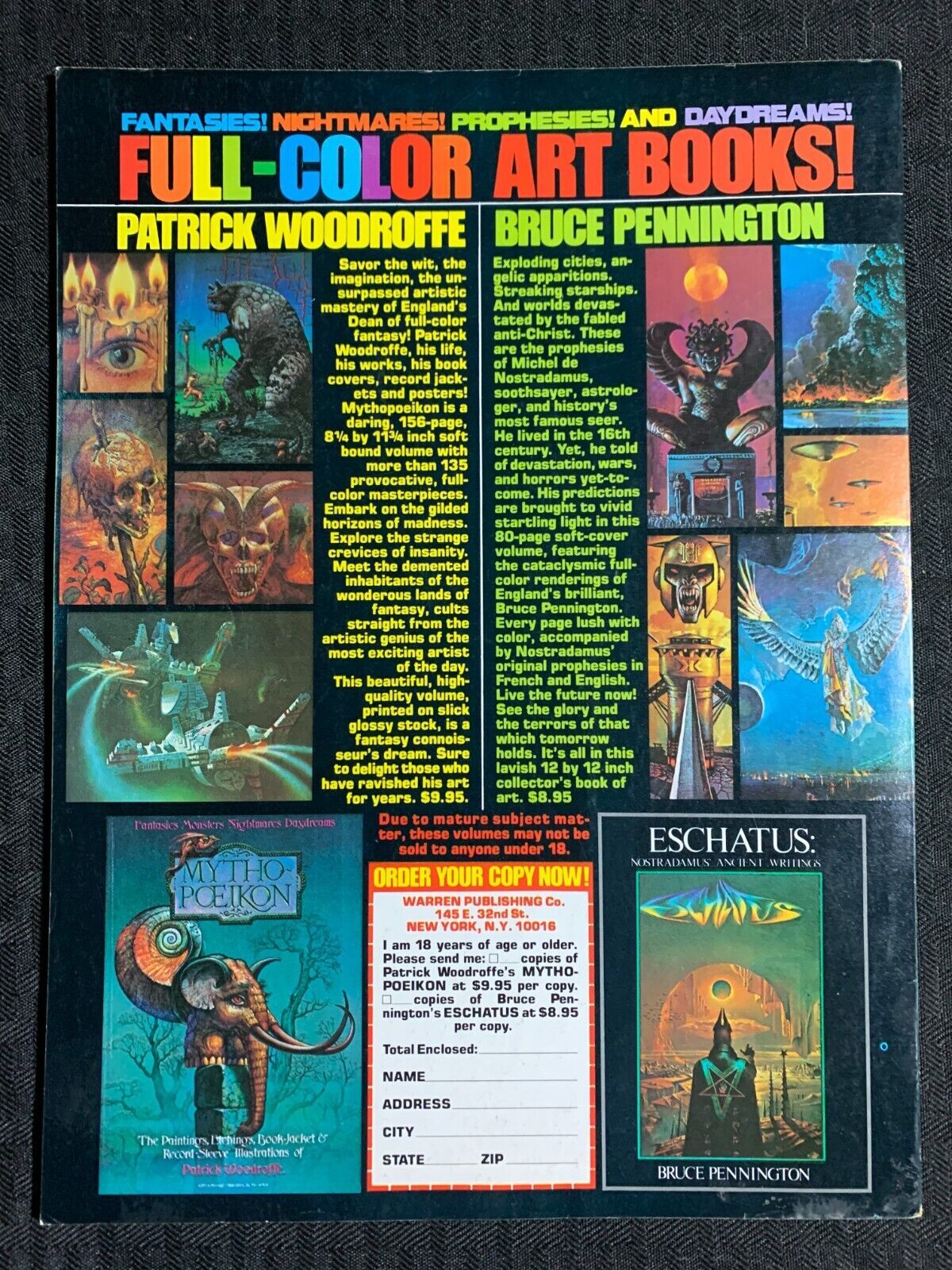 (1978) 1984 Warren Fantasy Magazine #3 FN+ 6.5 Alcala Corben Maroto ...