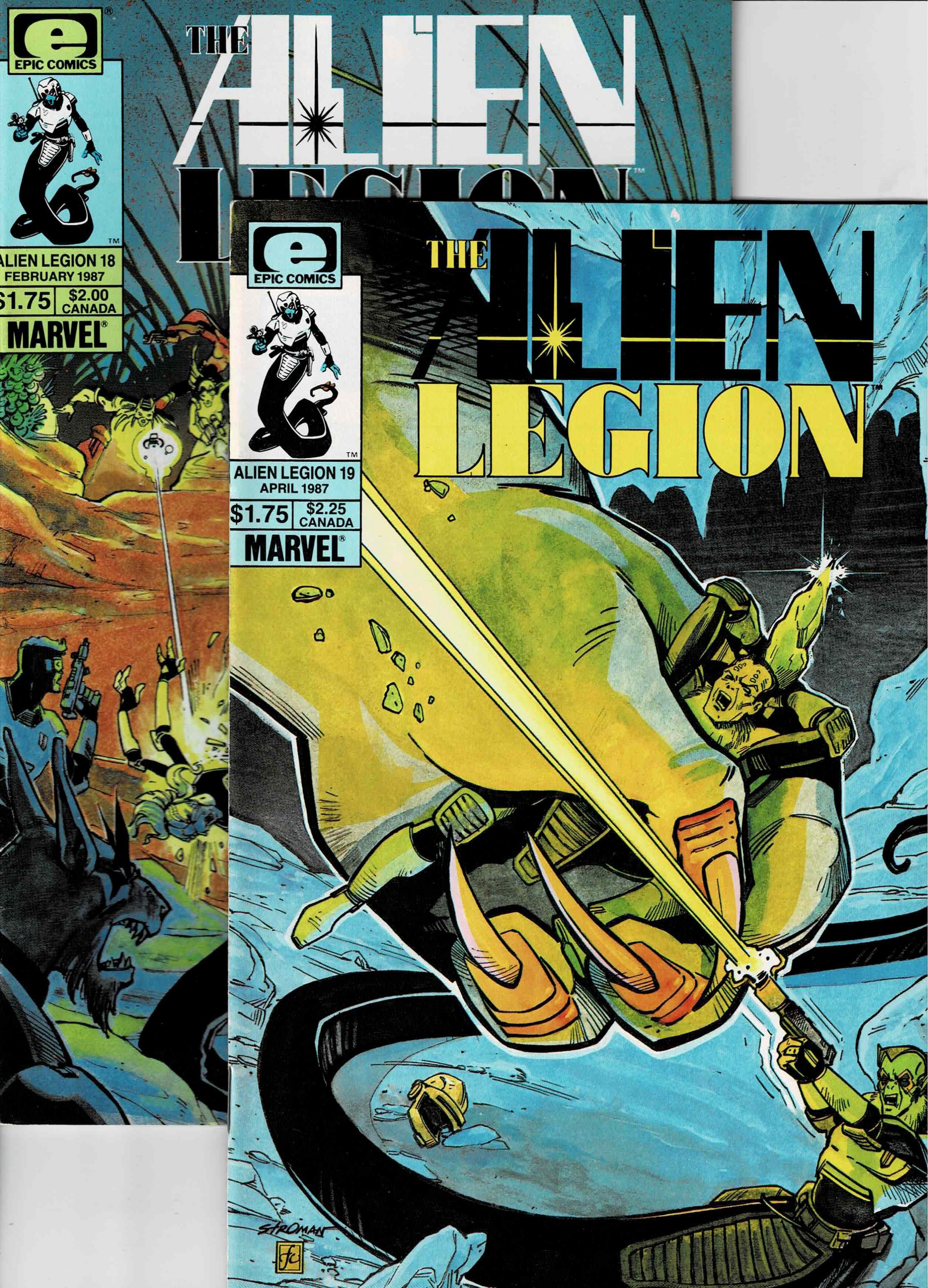 Alien Legion #18 & #19 (1987) A Fat Mouse BOGO! (Shipped as 1) Read ...