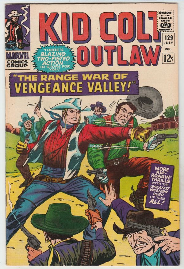 Kid Colt Outlaw #129 (Jul-66) NM- High-Grade Kid Colt | Comic Books ...