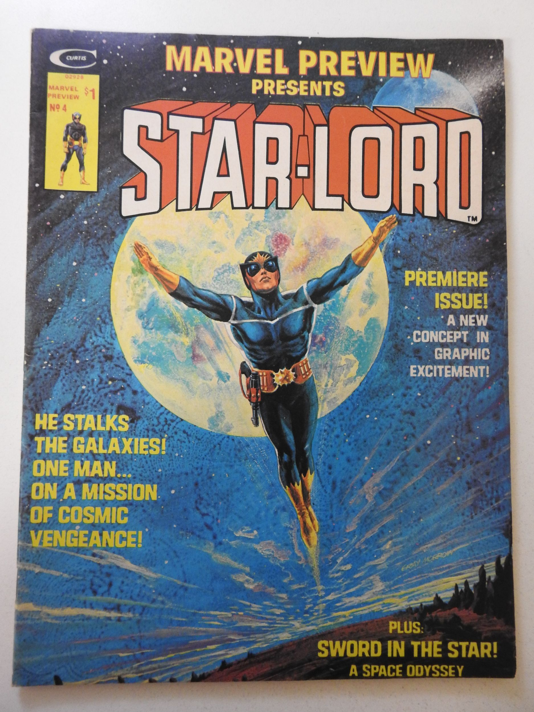 Marvel Preview #4 (1976) FN+ Condition! 1st app. and origin Star-Lord ...