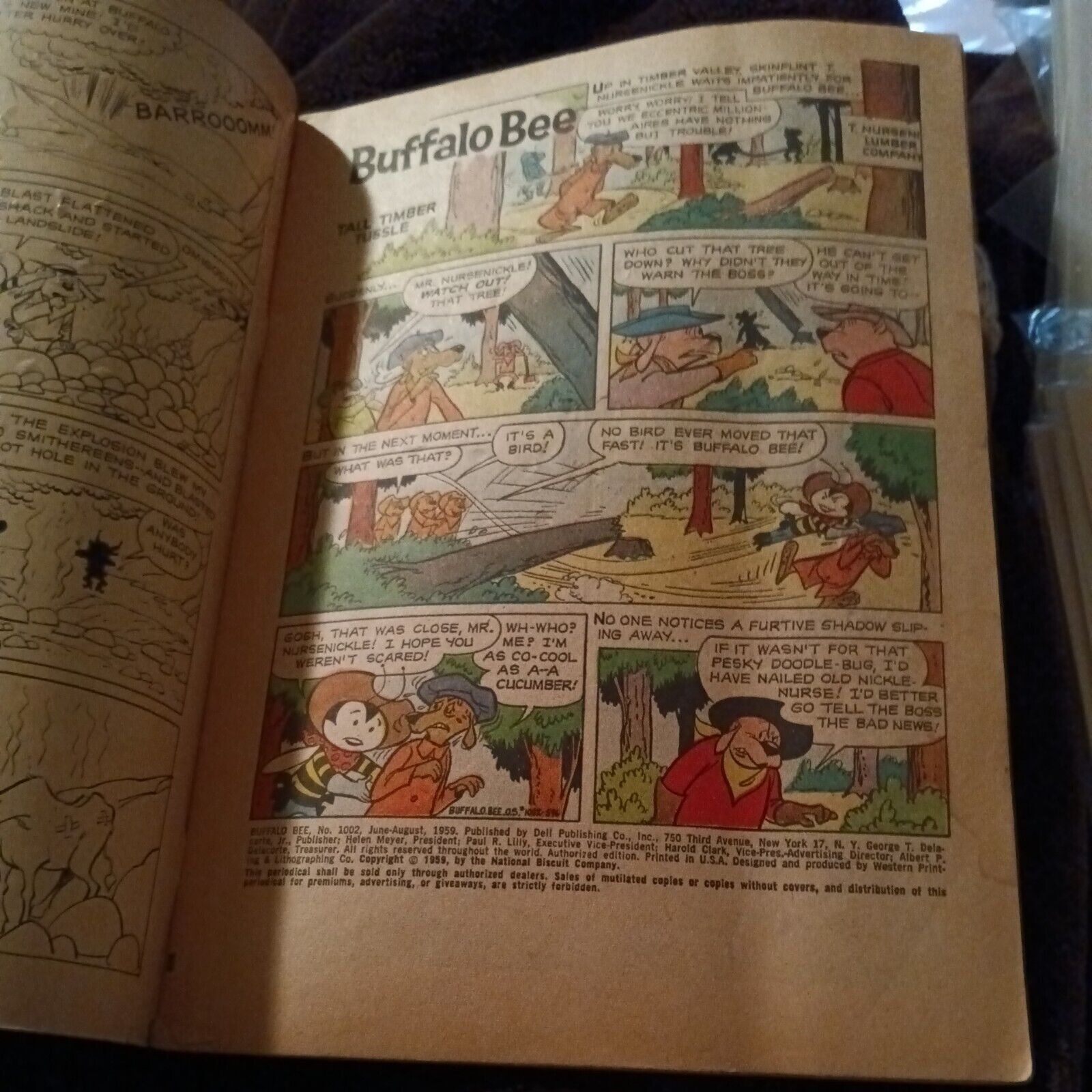 BUFFALO BEE (#1) 1002 DELL FOUR COLOR COMICS AUGUST 1959 silver age ...