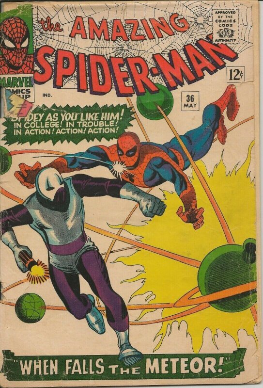 Spiderman Comic Cover Vintage