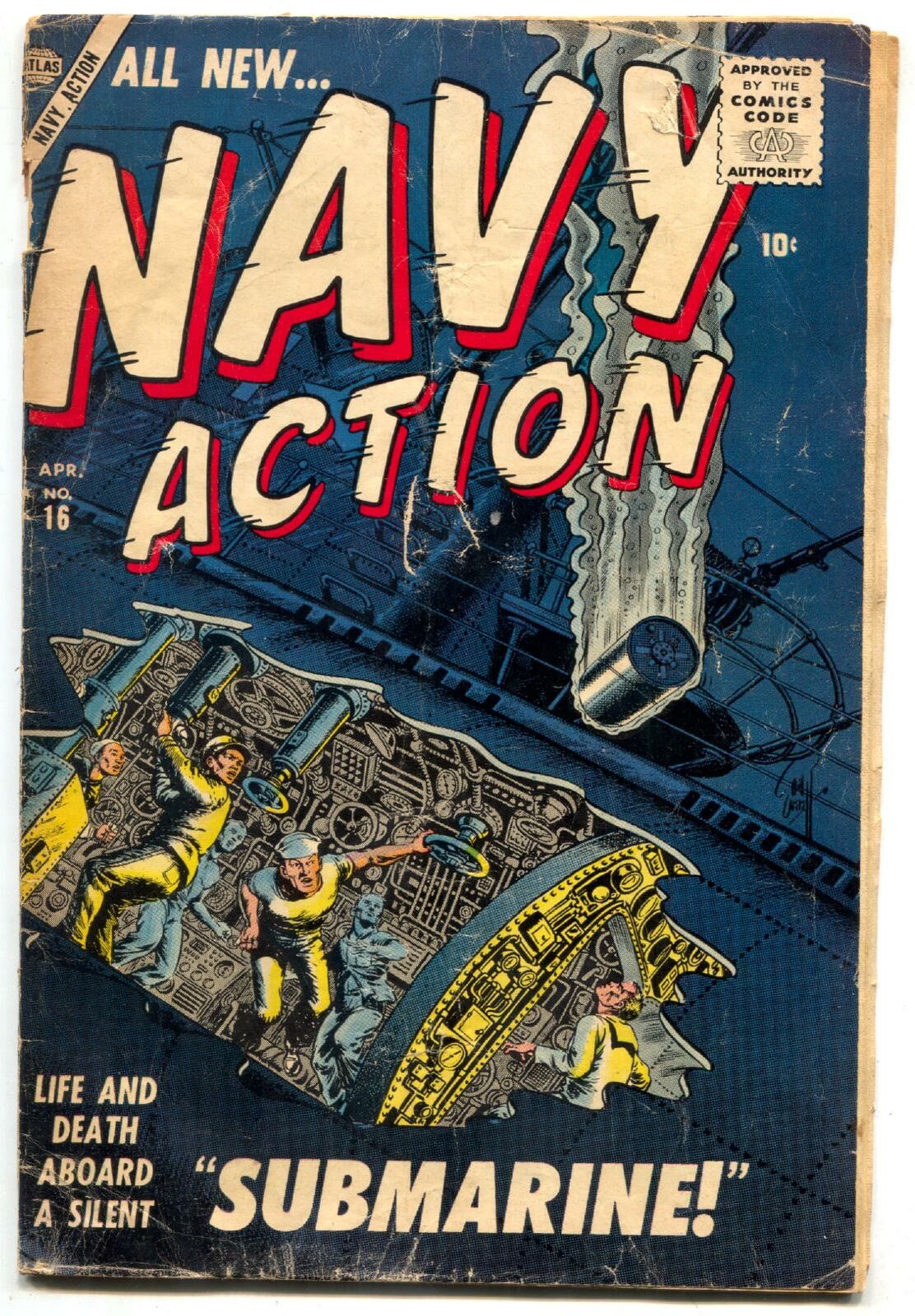 Navy Action #16 1957- Don Heck- Atlas War Comic G | Comic Books ...