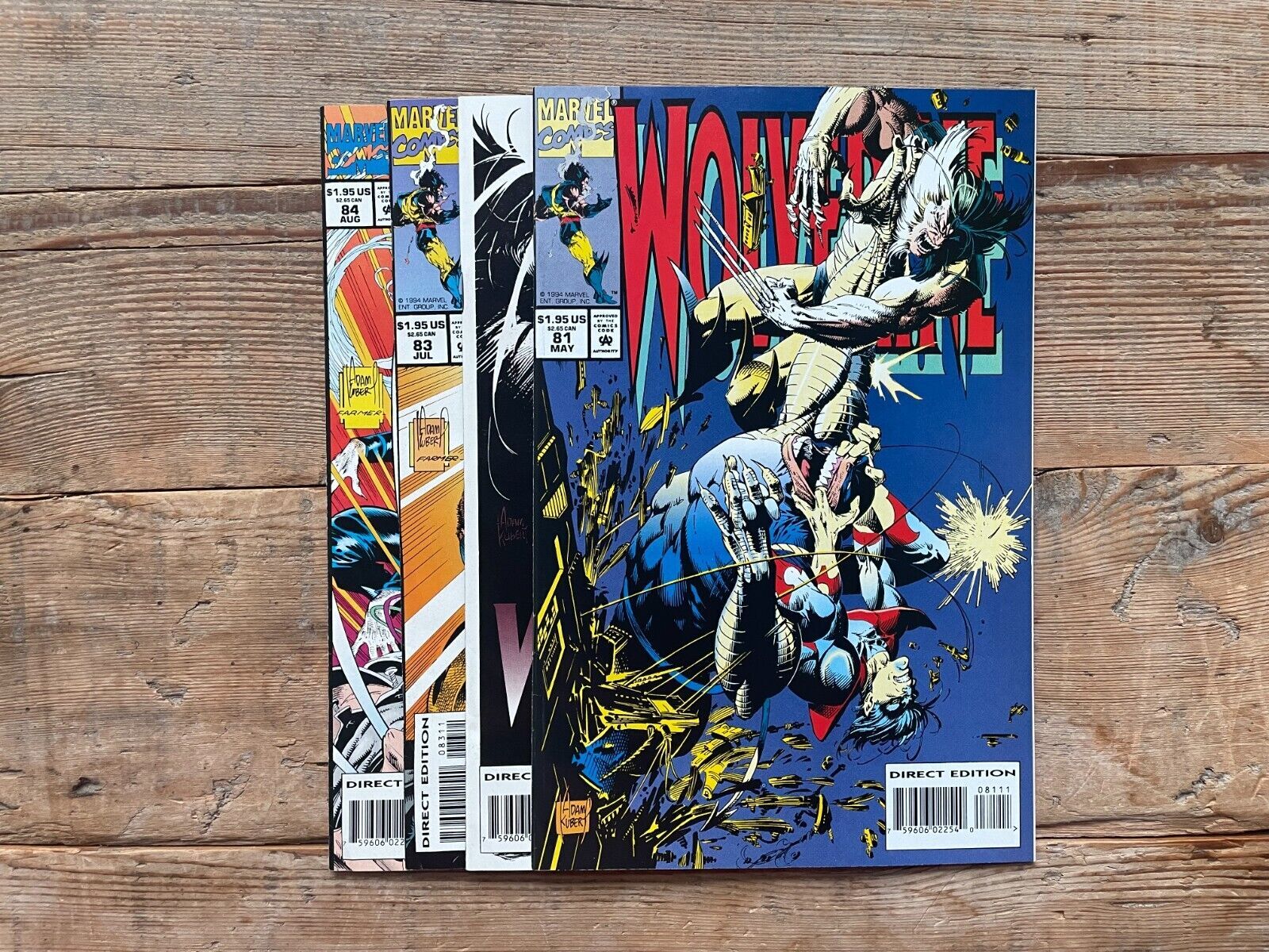 4 Wolverine Marvel comic Books # 81 82 83 84 X-Men Hulk Thor Avengers ...