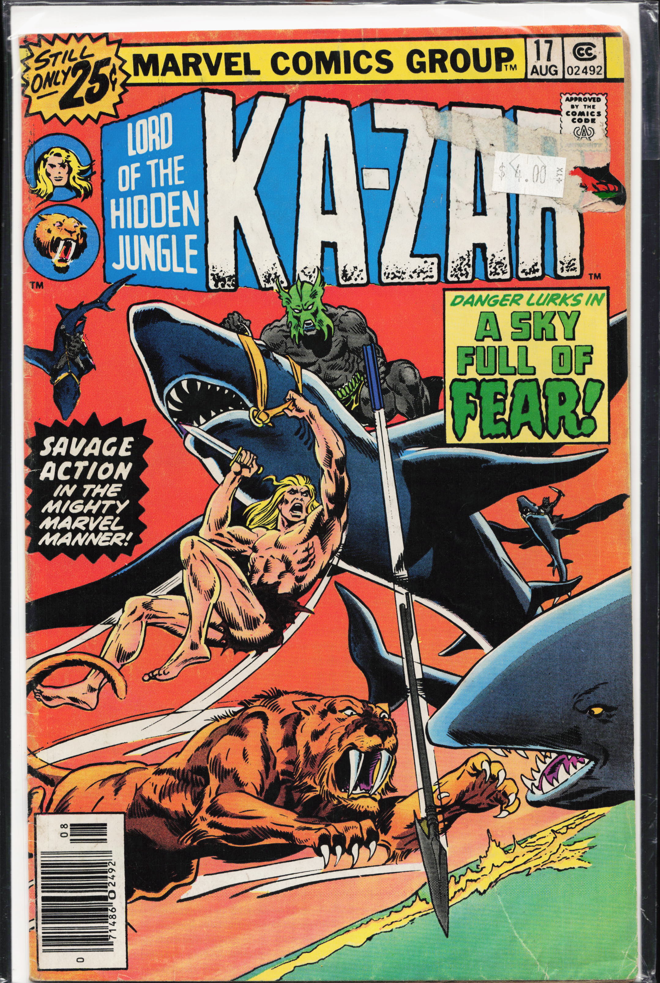 Ka-Zar #17 (1976) Ka-Zar | Comic Books - Bronze Age, Marvel, Ka-Zar ...