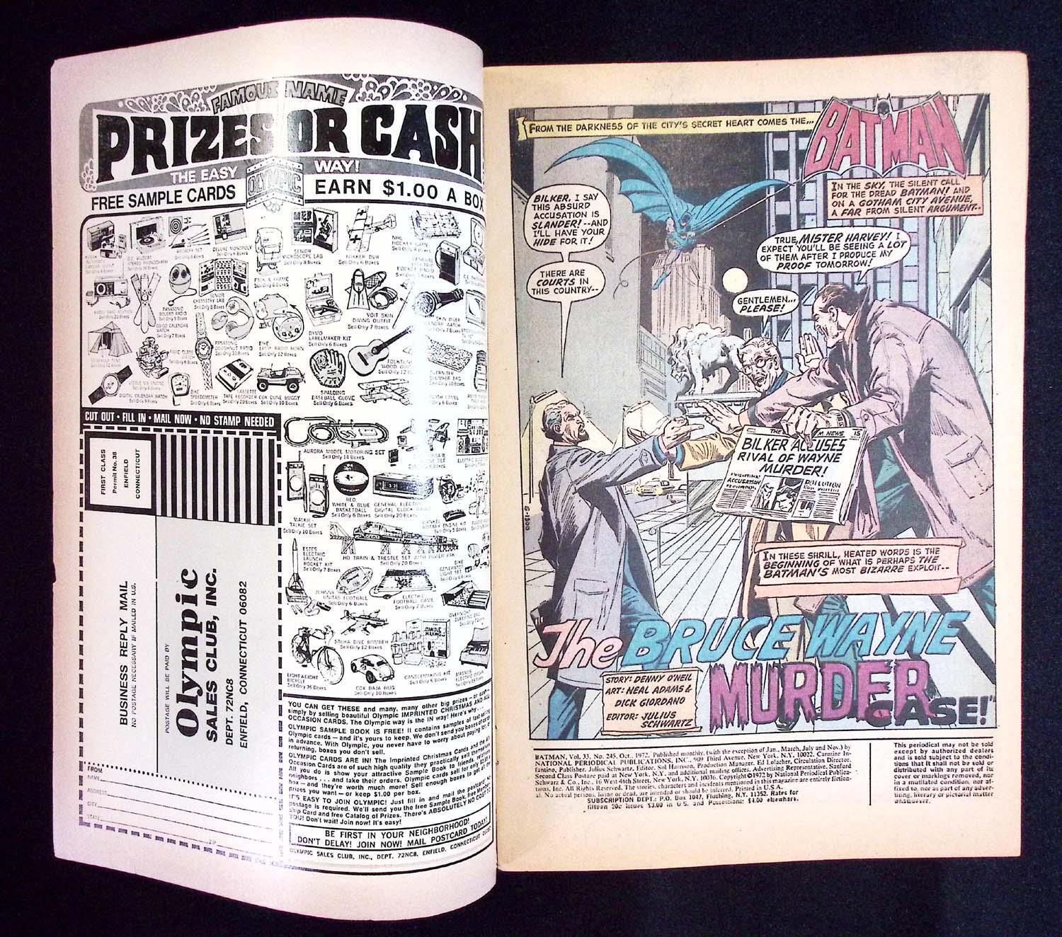 Batman #245 High Grade Neal Adams Art Bronze Age Superhero DC Comic ...