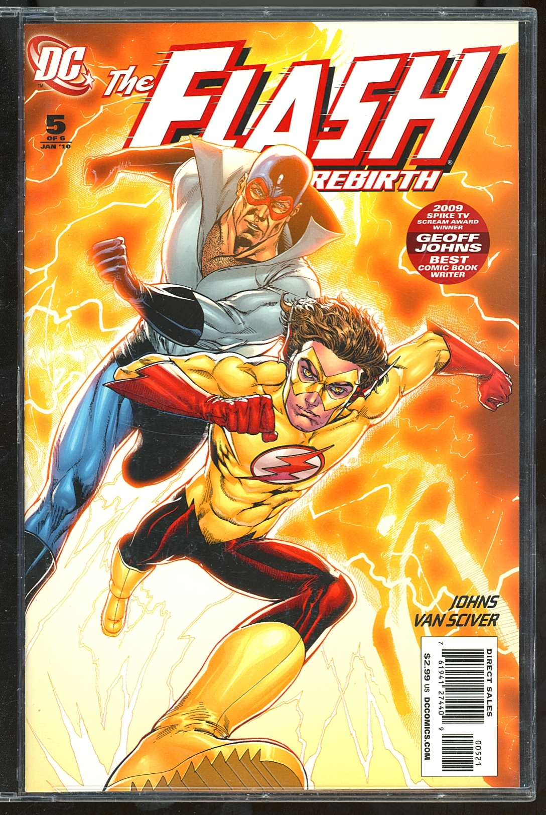 The Flash: Rebirth #5 Ethan Van Sciver Max Mercury & Kid Flash Cover ...