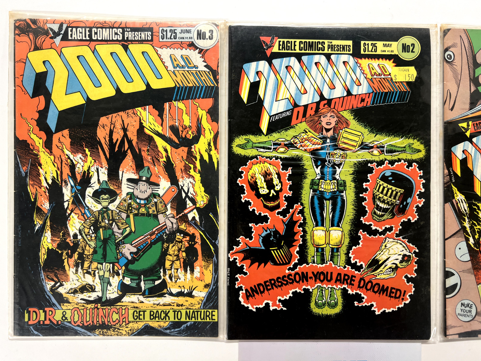 3 2000 A.D. Eagle Comic Books # 1 2 3 88 JS18 | International - Comic ...