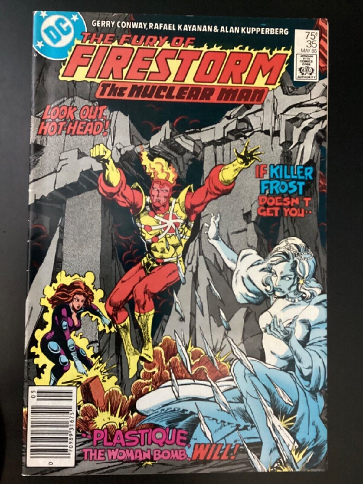 DC Comics, Fury of Firestorm #35, Newstand, 1st Weasel (Suicide Squad), Look! | Comic Books ...