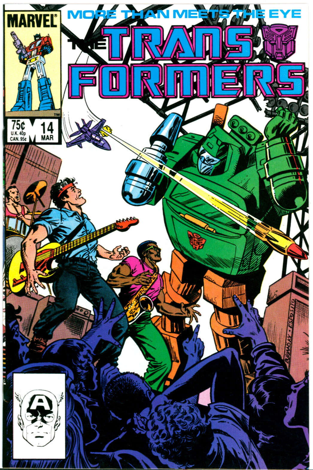 Transformers #14 Marvel Comics 1986 VF | Comic Books - Copper Age ...