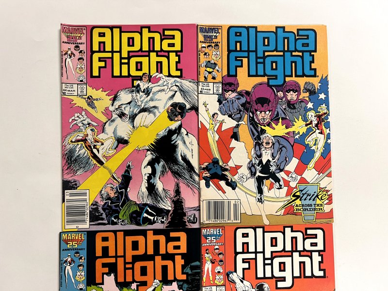 4 Alpha Flight Marvel Comics #41 42 43 44 Hulk Avengers Iron-Man Thor ...