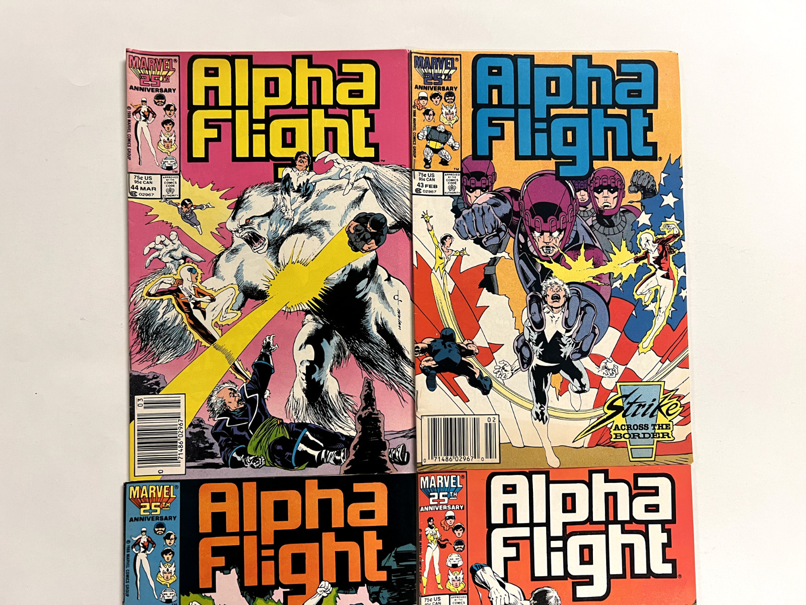 4 Alpha Flight Marvel Comics #41 42 43 44 Hulk Avengers Iron-Man Thor ...