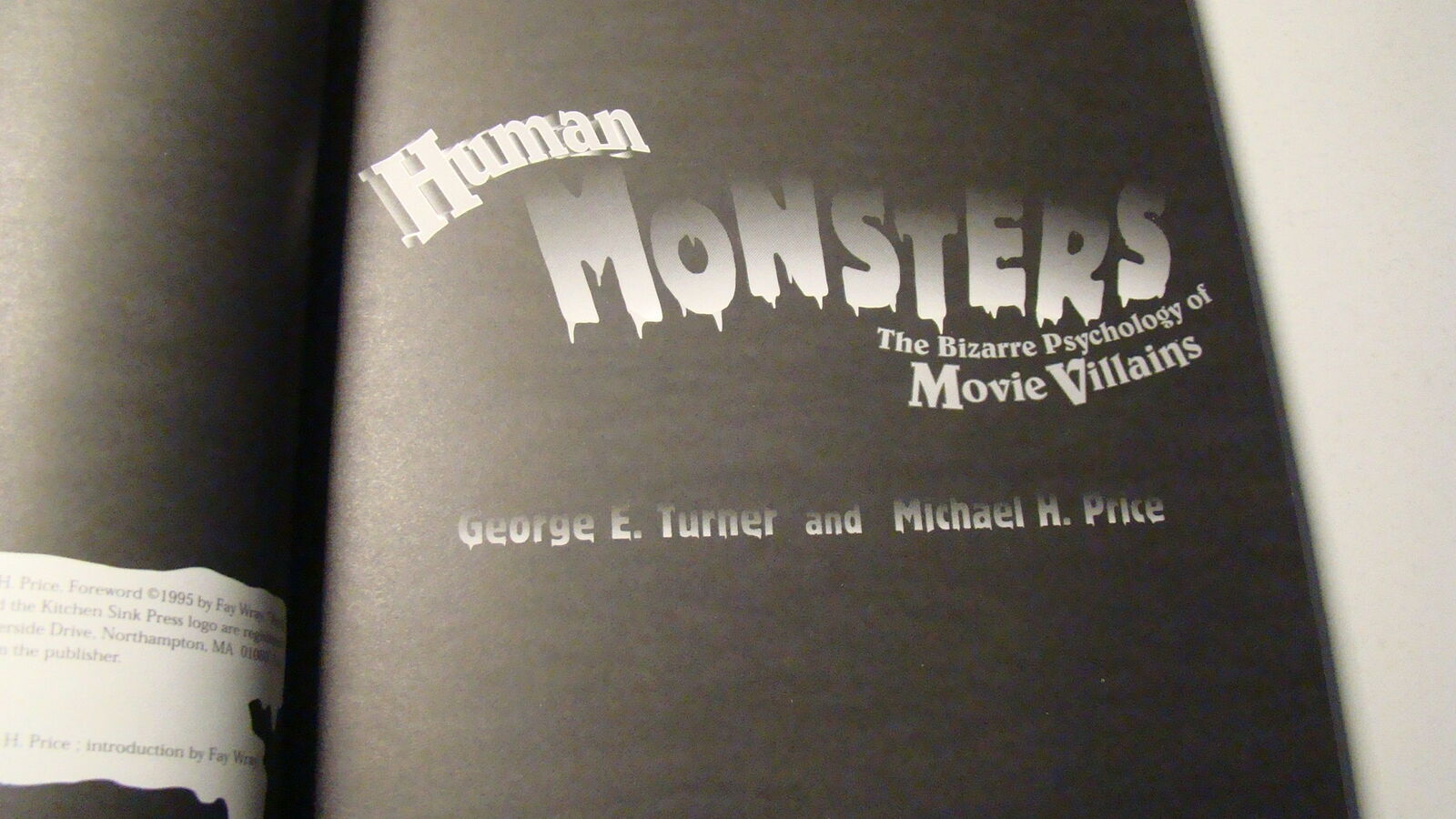 Human Monsters Bizarre Psychology Large Book FAY Wray Vincent Price ...