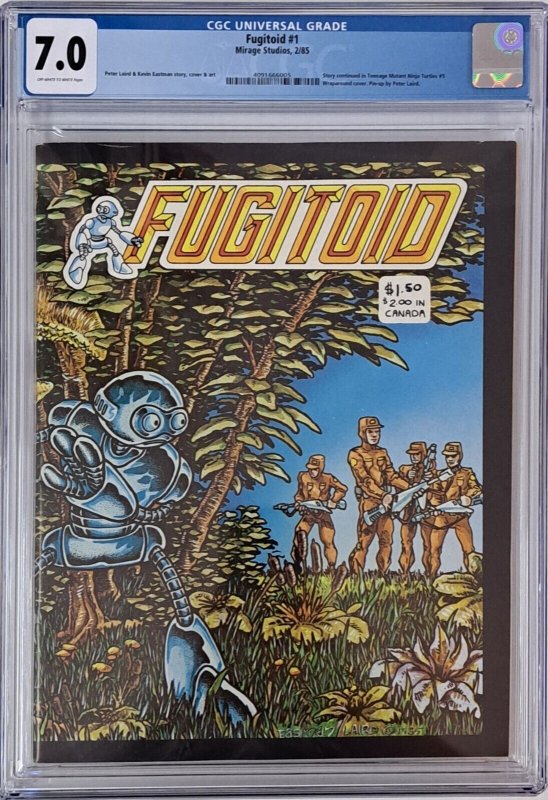 Fugitoid #1 CGC 7.0 Story Continued in Teenage Mutant Ninja Turtle #5 ...