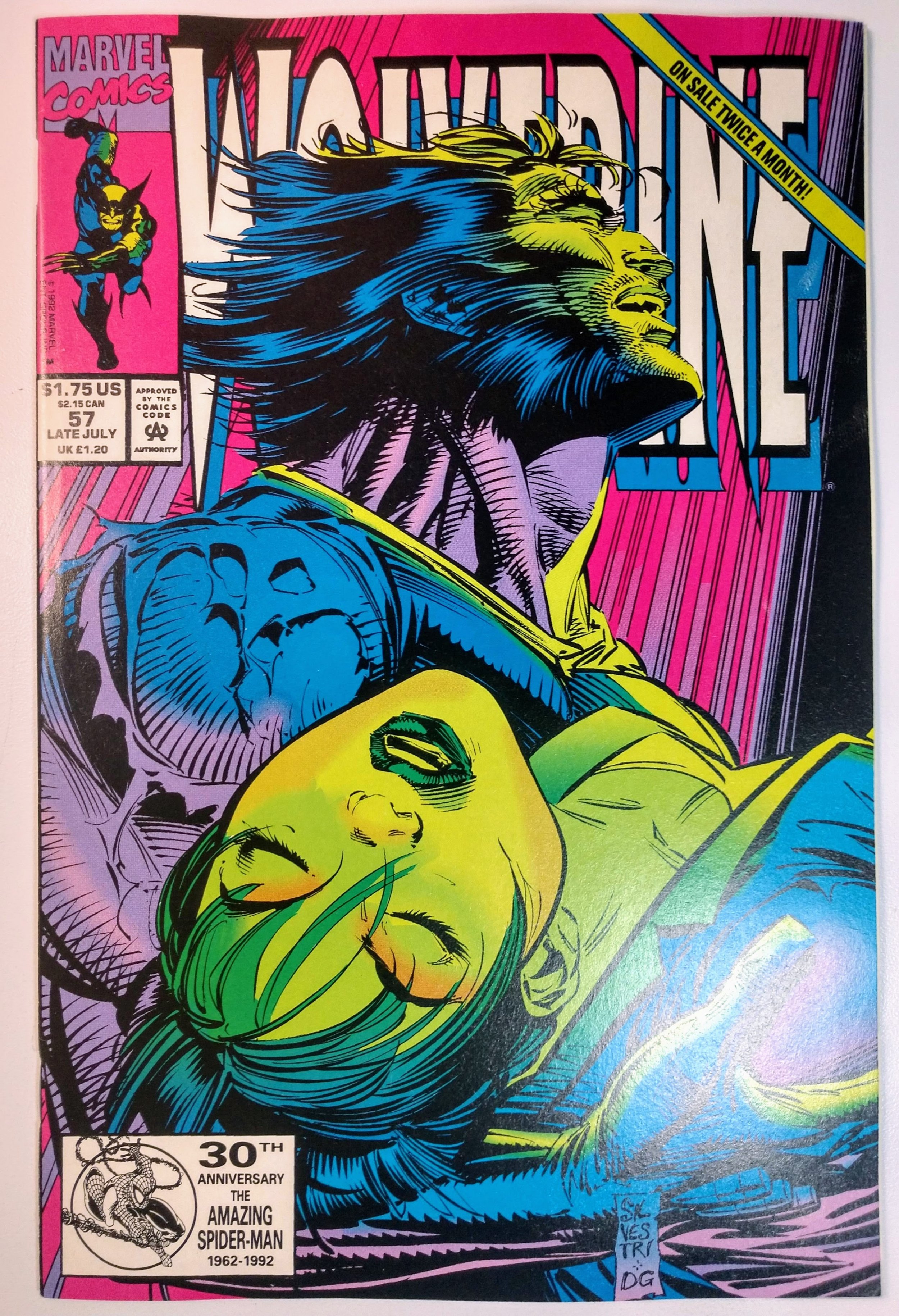 Wolverine #57 (9.0, 1992) Death of Mariko Yashida | Comic Books ...