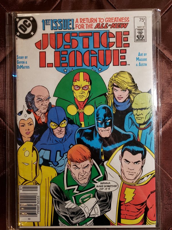 JUSTICE LEAGUE 1 - 1987 Maguire cover | Comic Books - Copper Age, DC ...