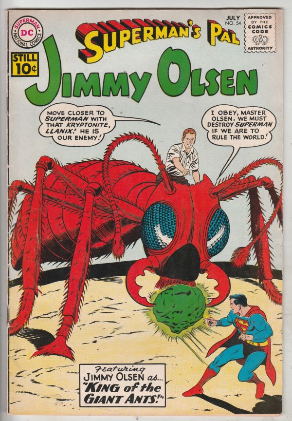 Jimmy Olsen, Superman's Pal #54 (Jul-61) VF High-Grade Jimmy Olsen ...