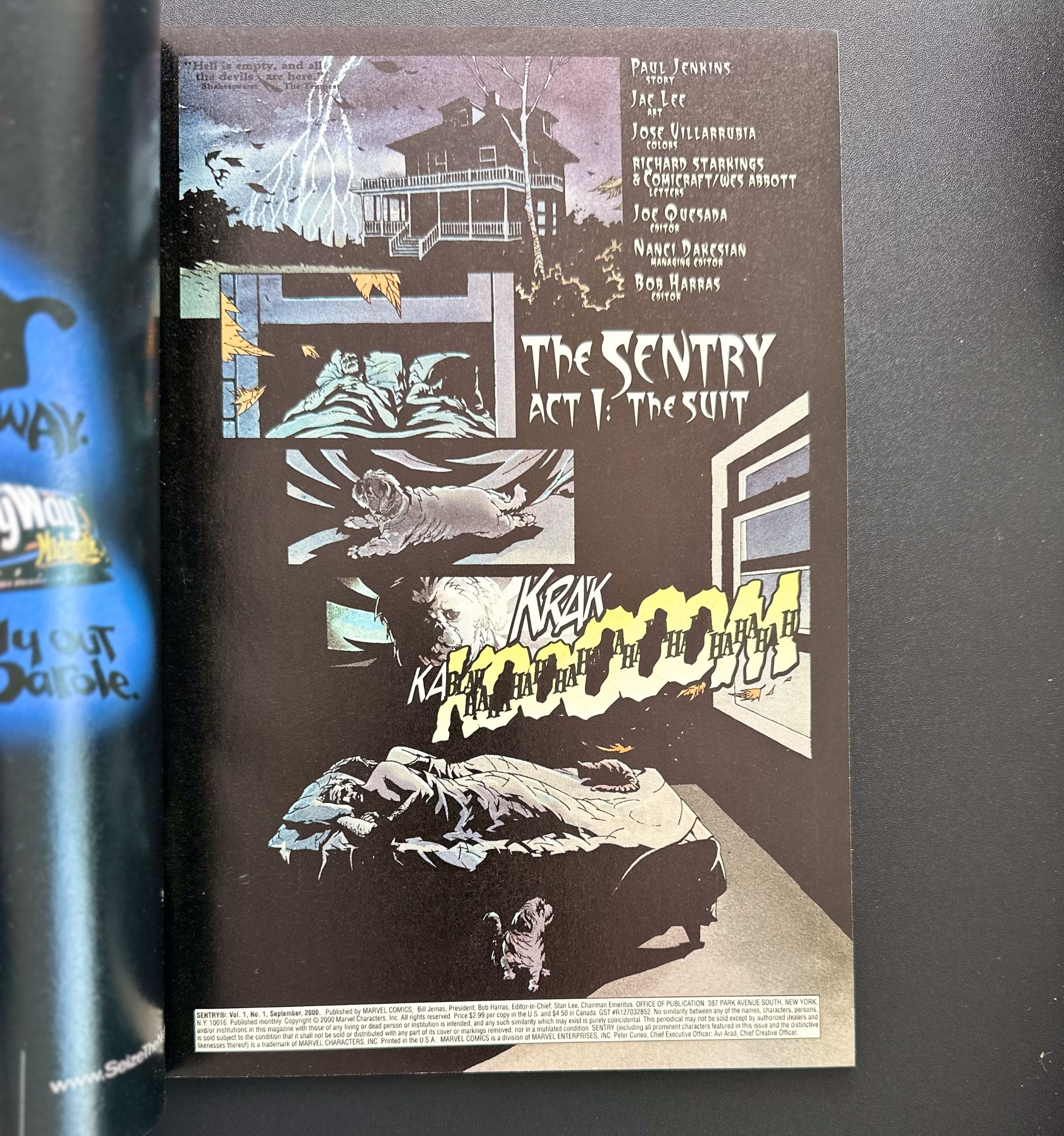 Sentry #1 (2000) 1st App of The Sentry & The Void - VF/VF+ | Comic ...