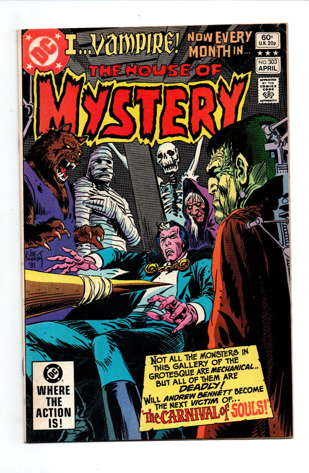 House of Mystery #303 - classic monster cover - I vampire - Horror ...