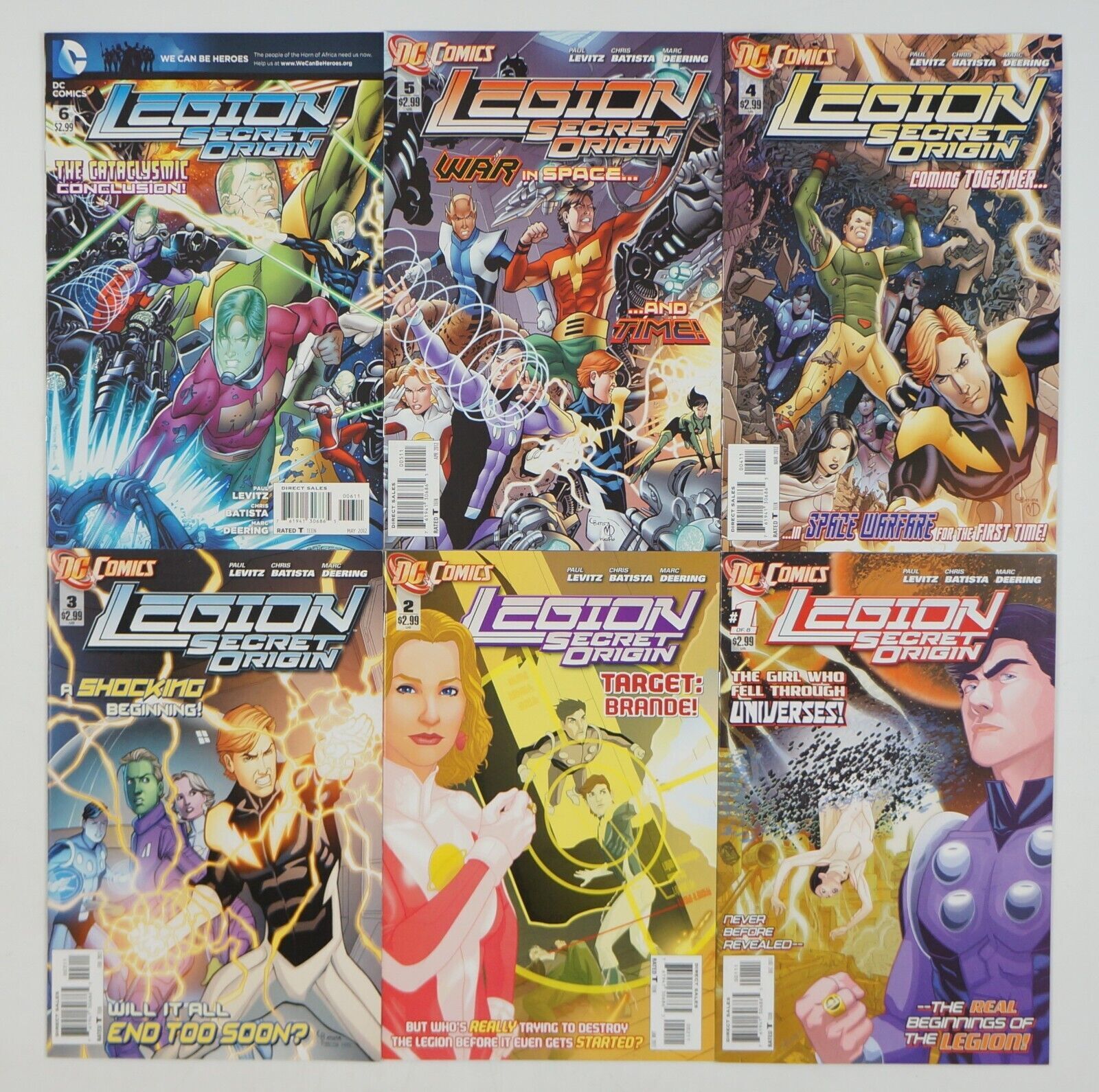 Legion: Secret Origin #1-6 VF/NM complete series - Paul Levitz - DC ...