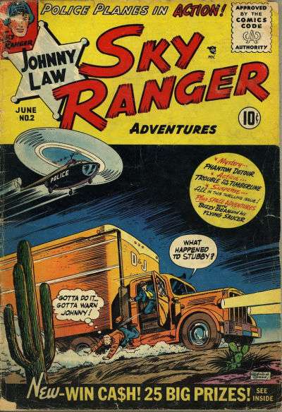 Johnny Law Sky Ranger #2, VG (Stock photo) | Comic Books - Golden Age ...
