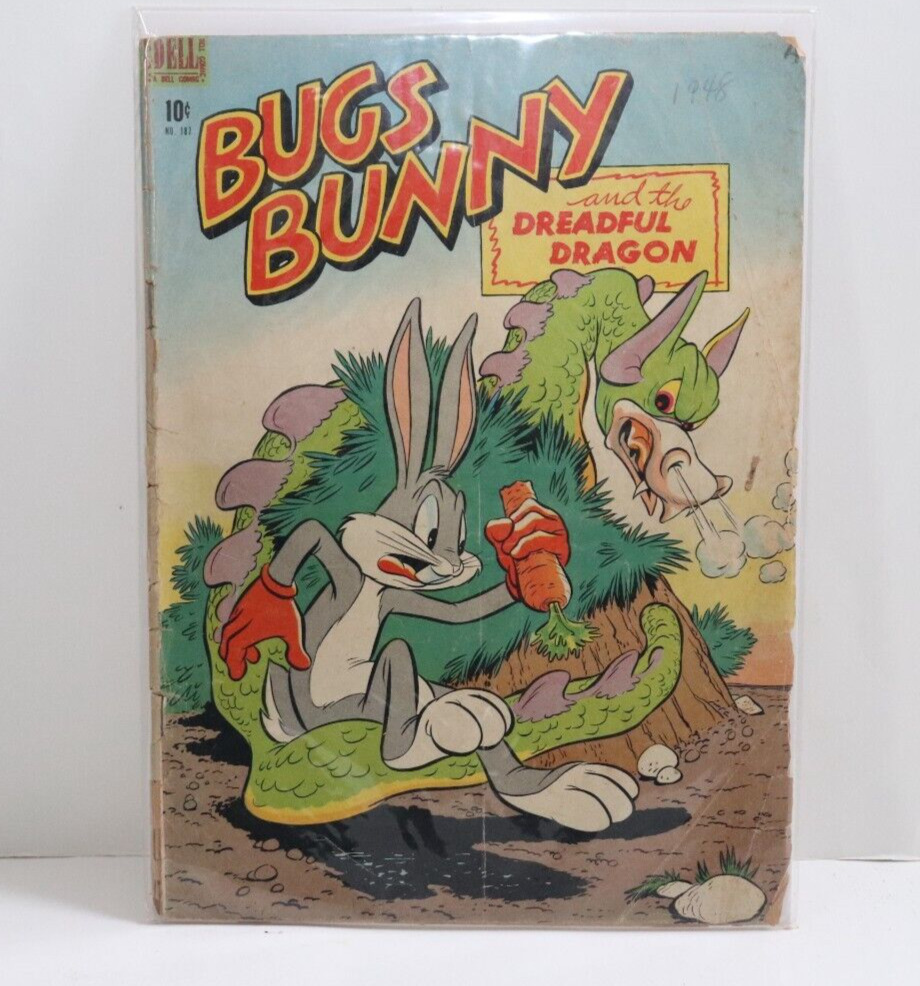 Dell Four Color #187 Bugs Bunny The Dreadful Dragon Vintage Comic Book ...