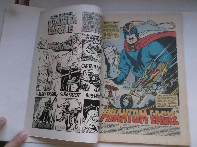 Marvel Super Heroes #16, 1st Appearance & Origin of SA Phantom Eagle, 1968, Fn!! | Comic Books ...