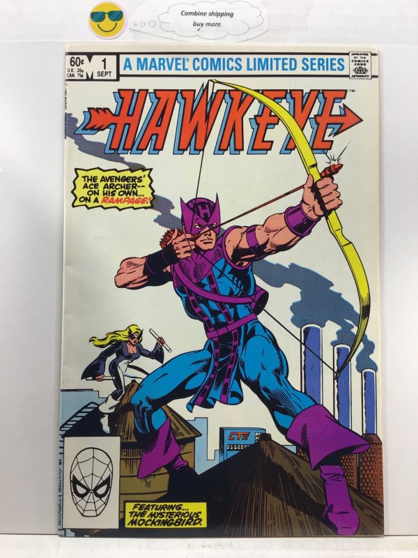 Hawkeye #1 (1983) NM Origin of Hawkeye and mockingbird how they met ...