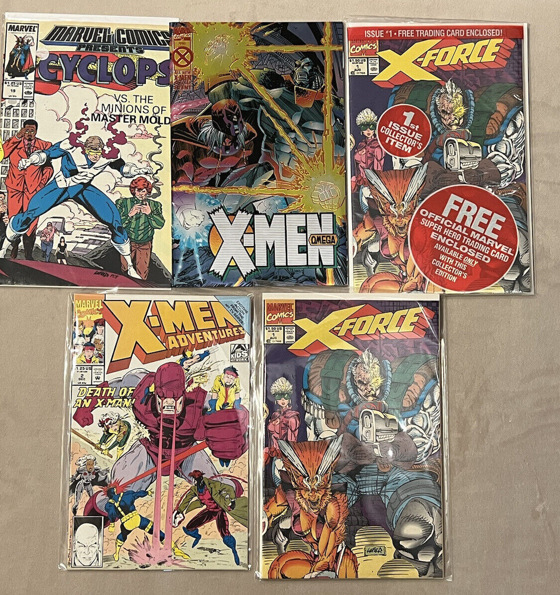 Mixed Lot of 5 X-MEN Related Comics Marvel X-Force X-men Marvel ...